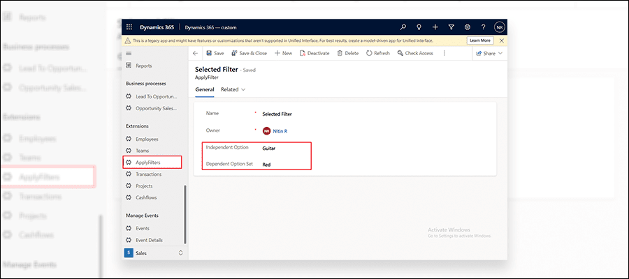 How to Filter Option Set Values Dynamically in Dynamics 365 Using JavaScript