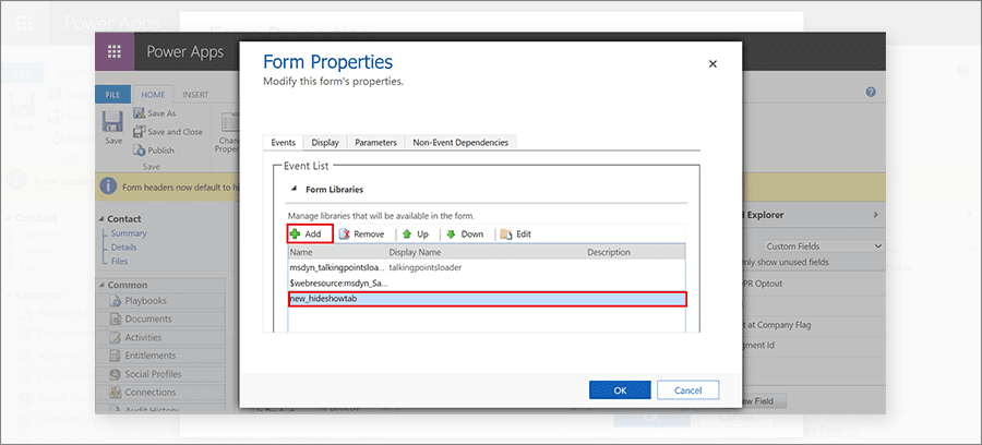 Customize Dynamics 365 Forms: Show/Hide Tabs with JavaScript
